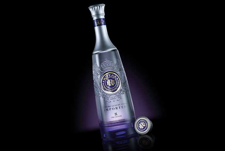 Royal Elite Vodka Custom Glass Bottle - The Atlas Network